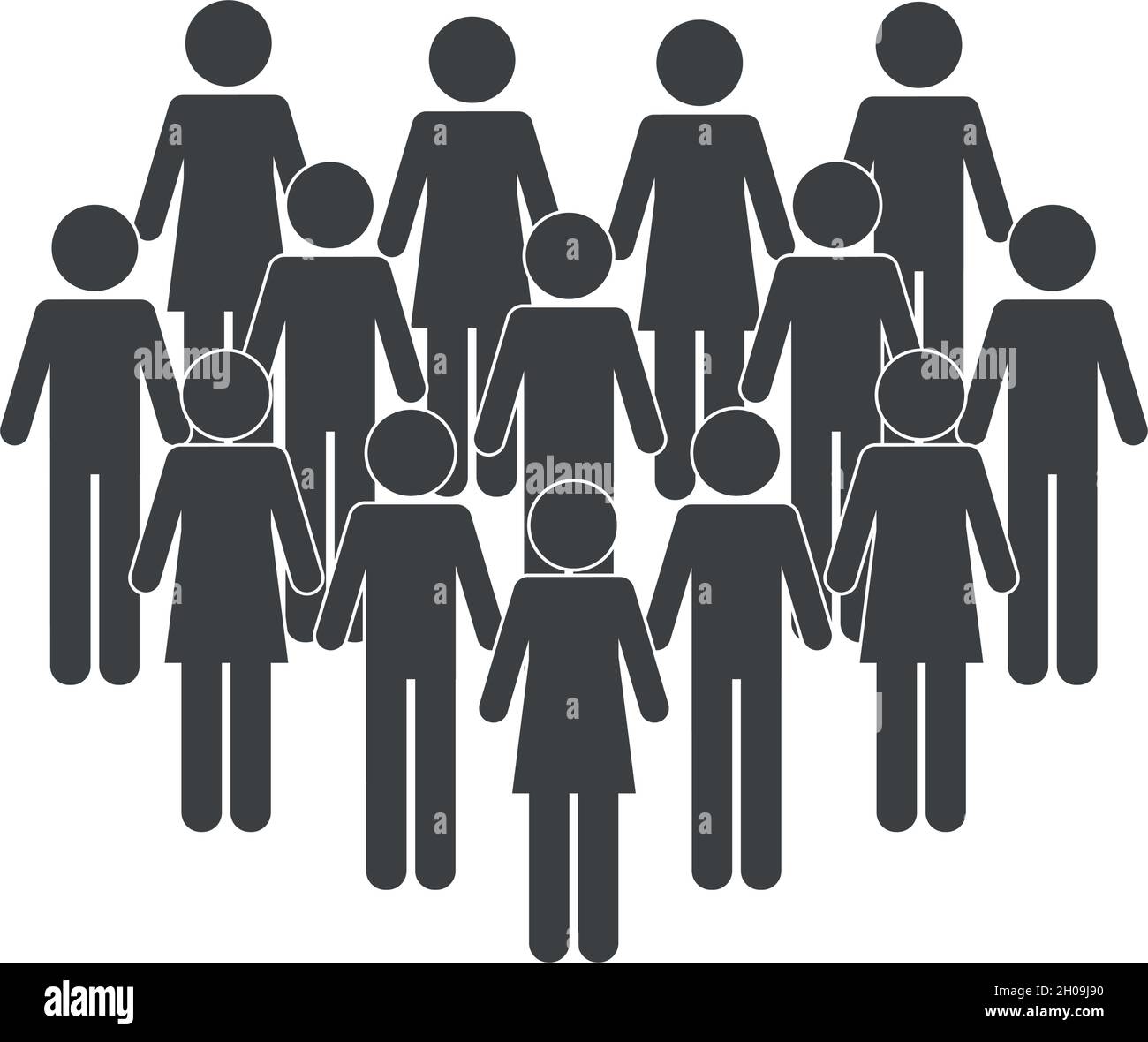 crowd of pictogram people design Stock Vector Image & Art - Alamy