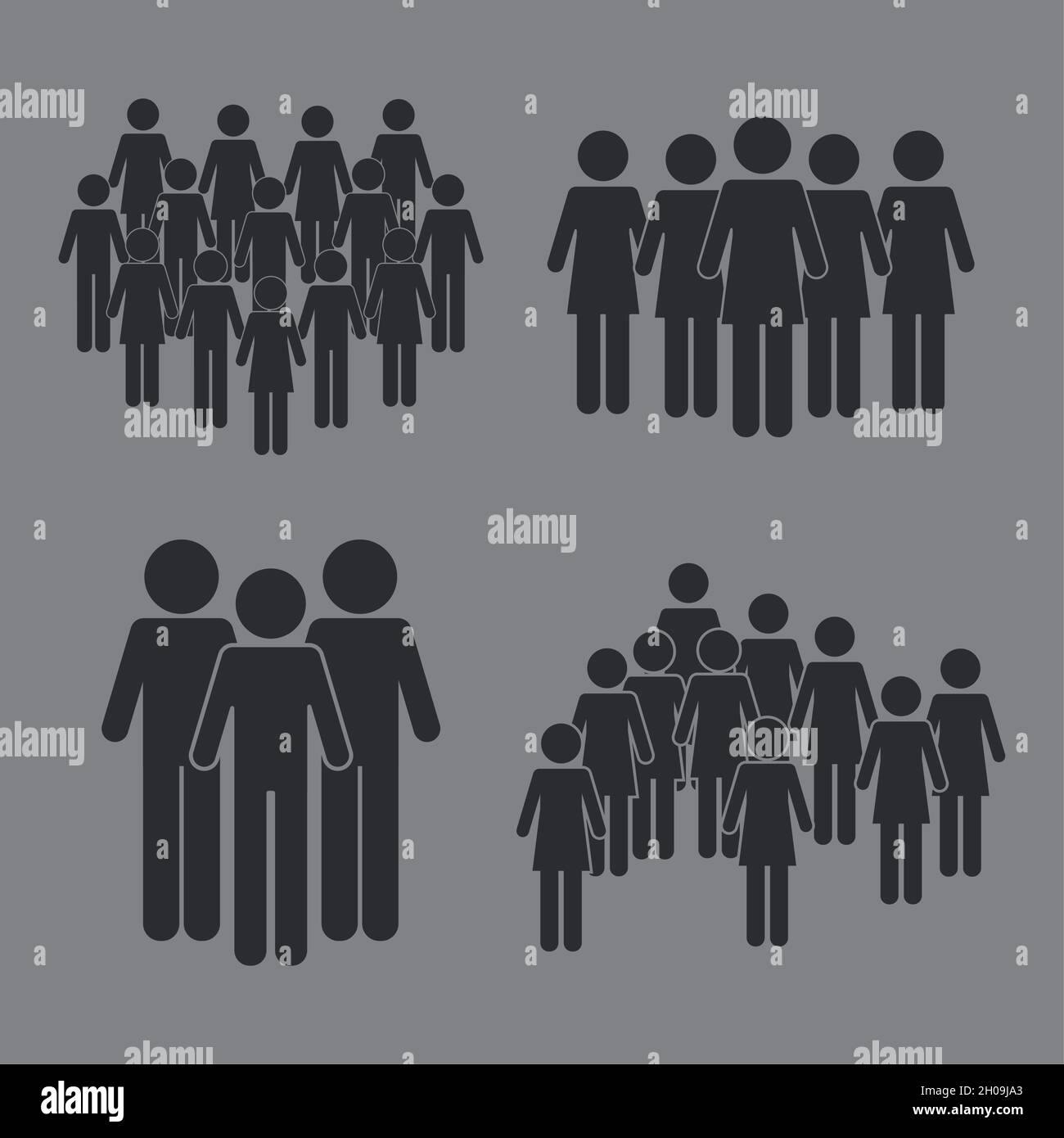 pictogram people groups icon set Stock Vector Image & Art - Alamy