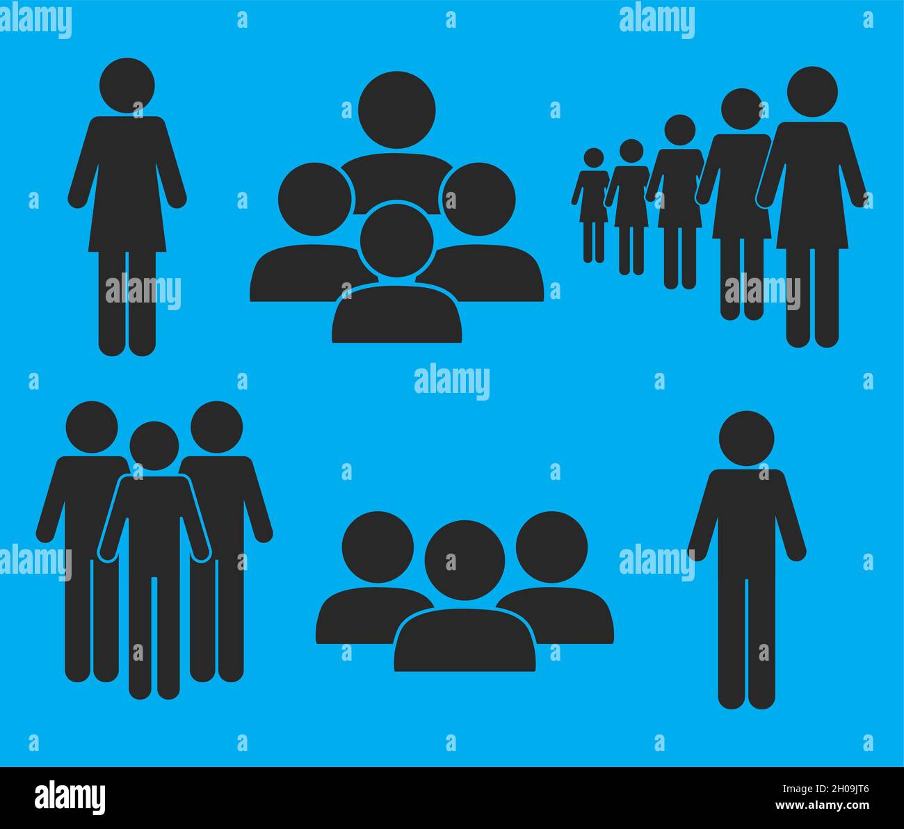pictogram people icon collection design Stock Vector Image & Art - Alamy