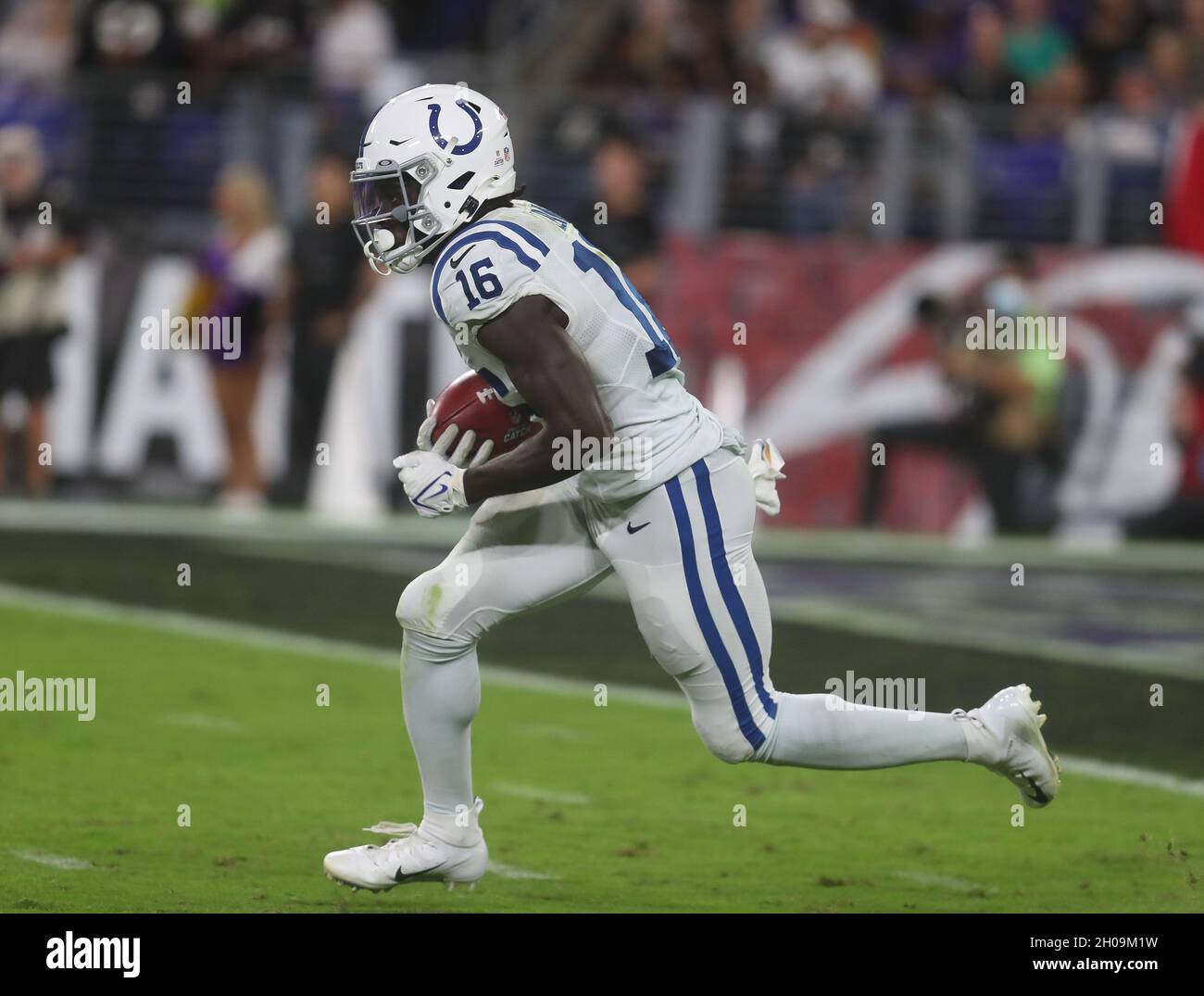 Baltimore, Maryland, October 11, 2021. Indianapolis Colts WR Tylan ...