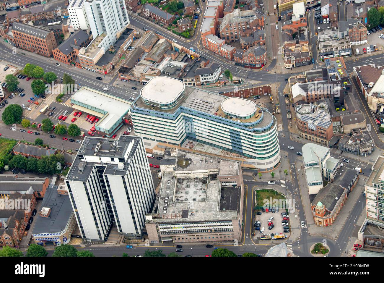 Aerial image of Huntingdon Street in Nottingham City, Nottinghamshire ...