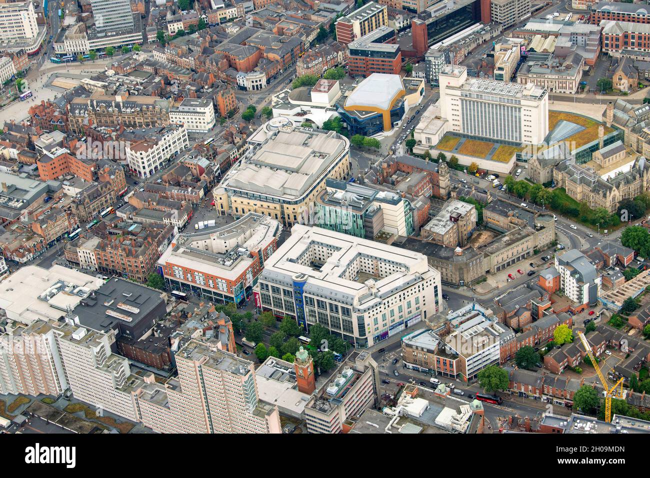 Aerial image of Nottingham City, Nottinghamshire England UK Stock Photo ...