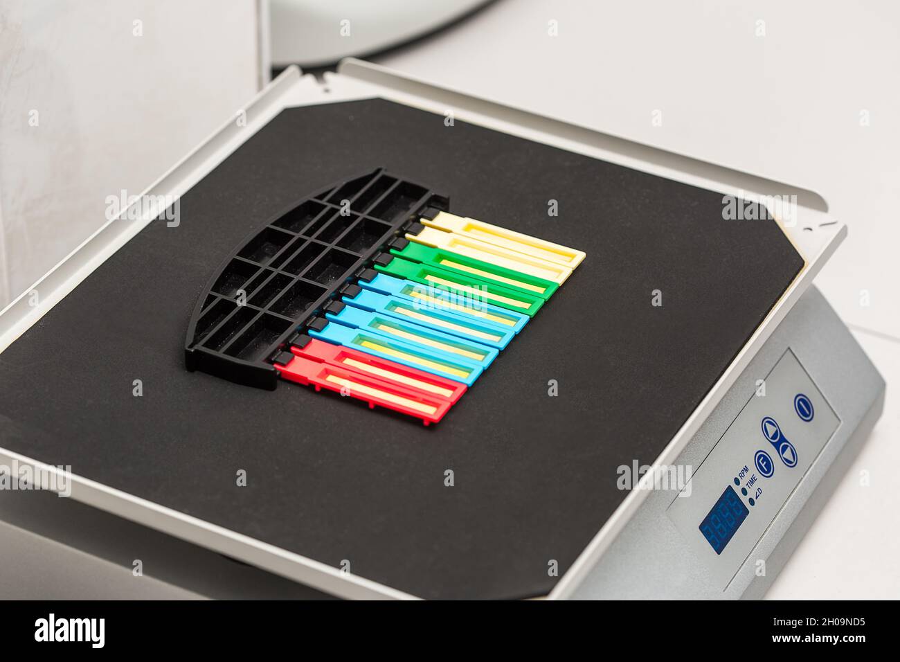 reagent strip test urinalysis in laboratory Stock Photo - Alamy