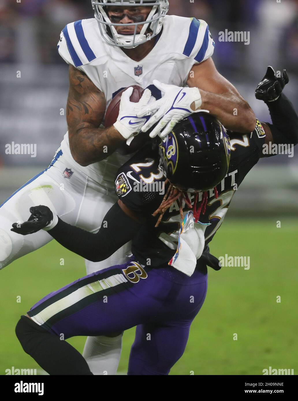 Baltimore, Maryland, October 11, 2021. Indianapolis Colts WR Michael ...