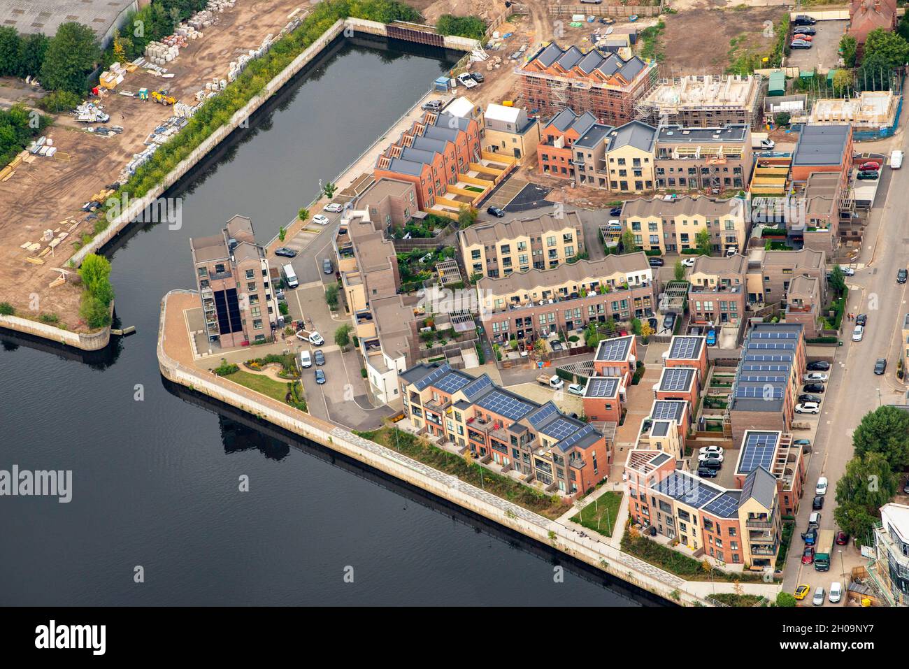 Aerial image of the Trent Basin Development in Nottingham ...