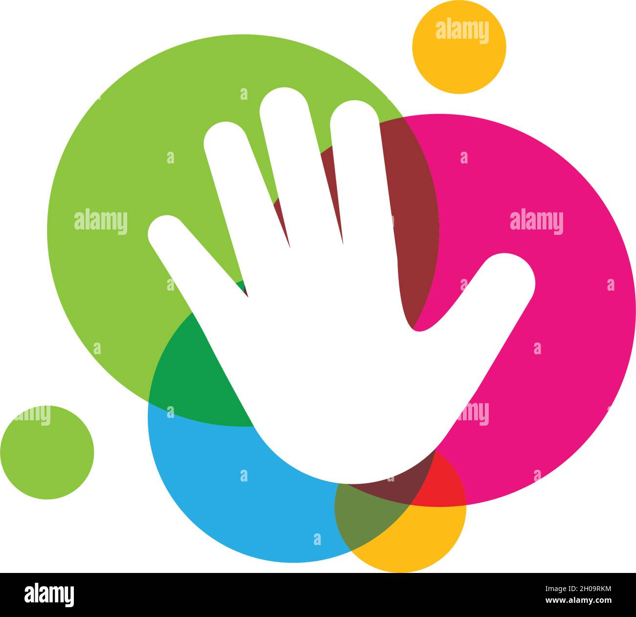 Children hands play colorful Stock Vector Images - Alamy