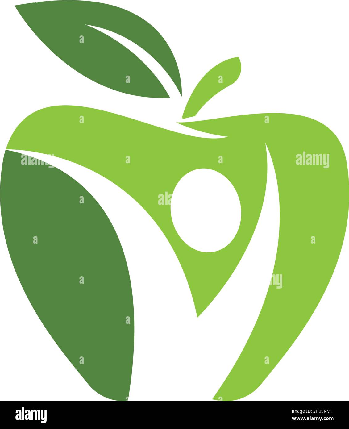 Healthy Apple logo vector illustration Stock Vector Image & Art - Alamy