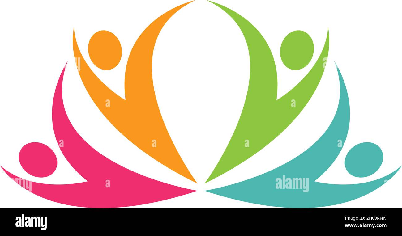 Community, network and social logo design template vector Stock Vector ...