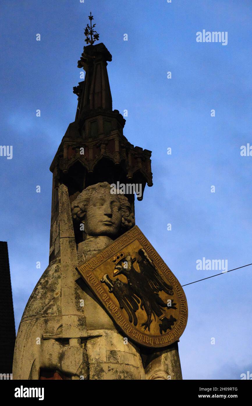 "06.06.2021, Germany, Bremen, Bremen - The Roland, a landmark of the ...