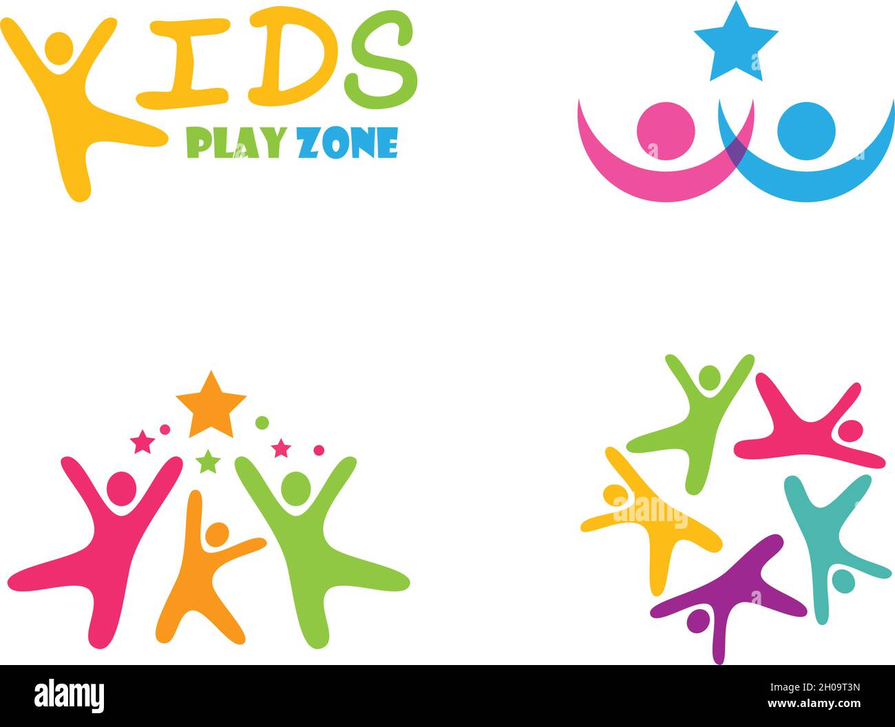 kids play logo vector template Stock Vector Image & Art - Alamy