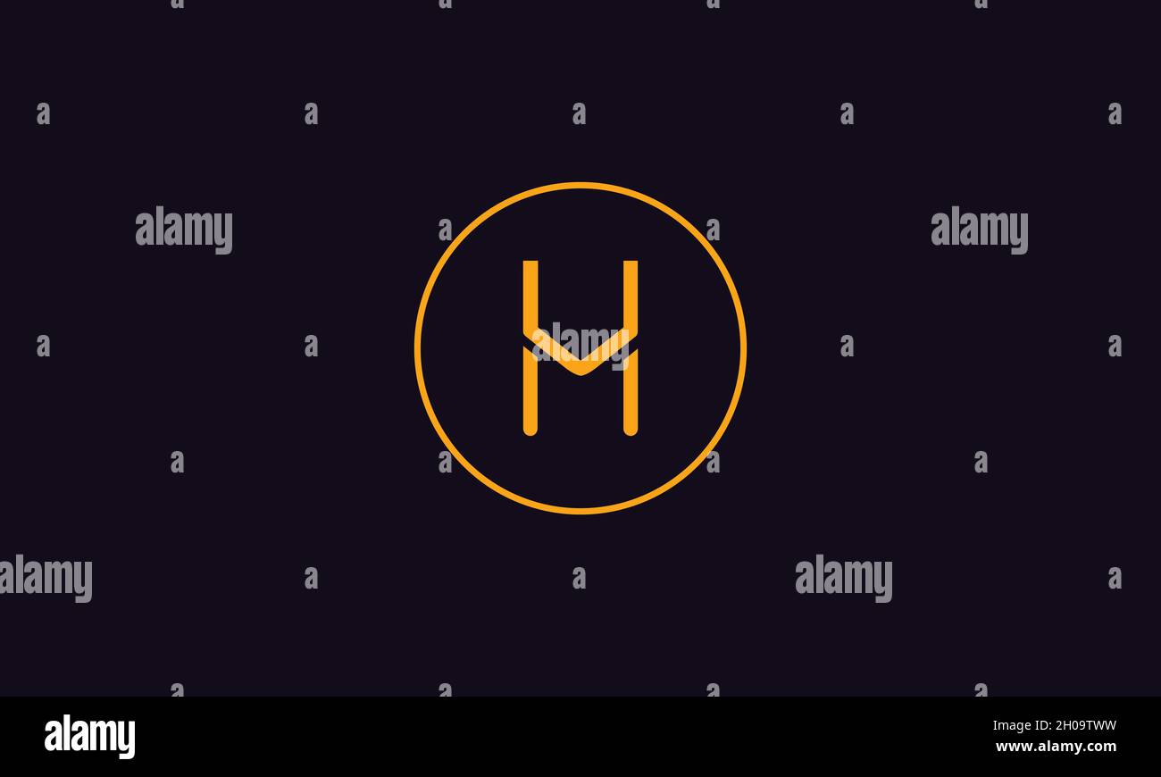 LETTERS HVM LOGO DESIGN WITH NEGATIVE SPACE EFFECT FOR ILLUSTRATION USE ...