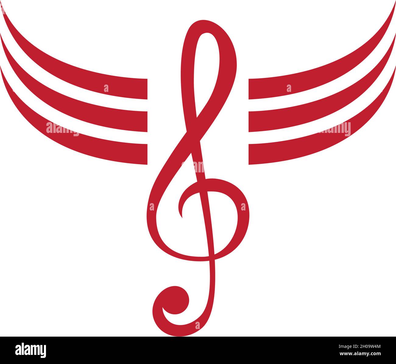 Music note wing logo vector design Stock Vector Image & Art - Alamy