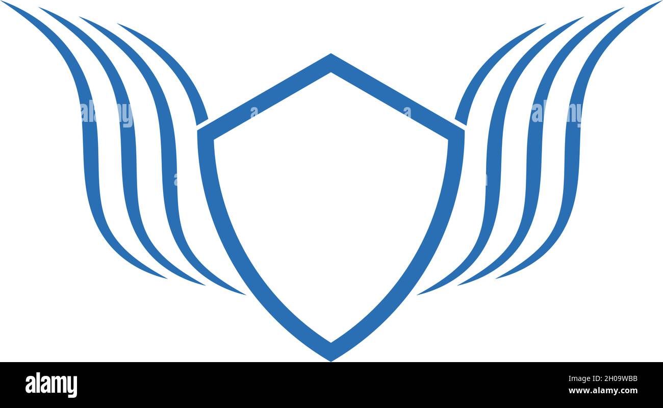 Shield symbol logo template vector illustration Stock Vector Image ...