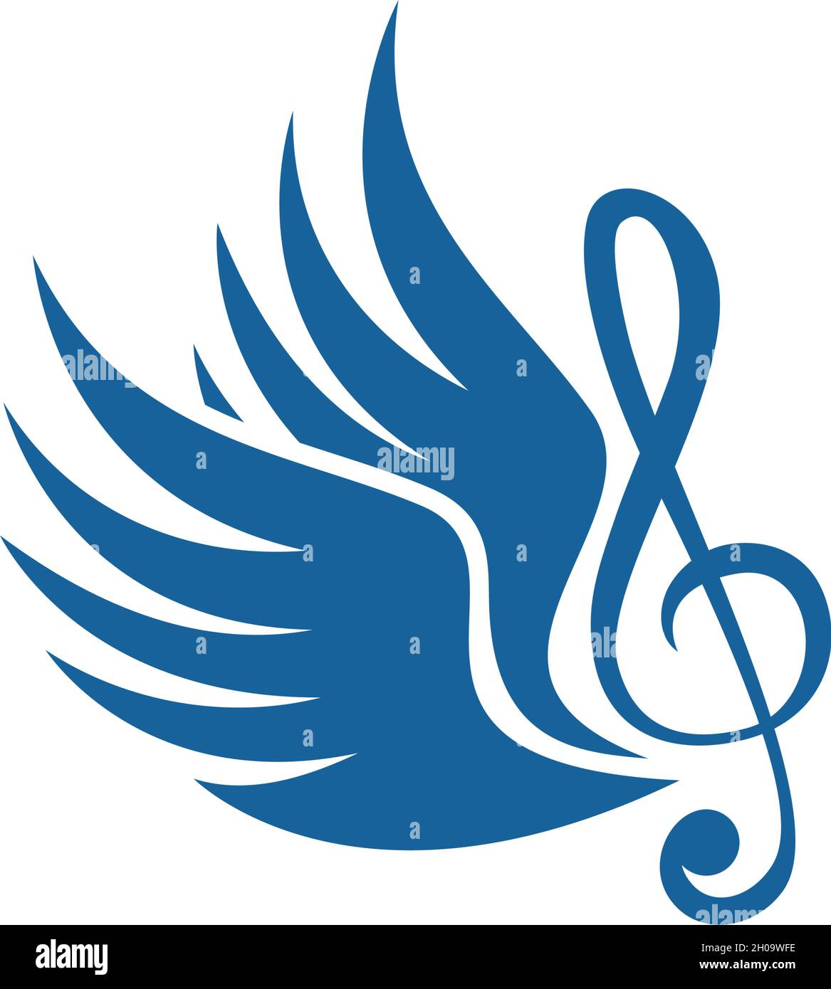 Music note wing logo vector design Stock Vector Image & Art - Alamy