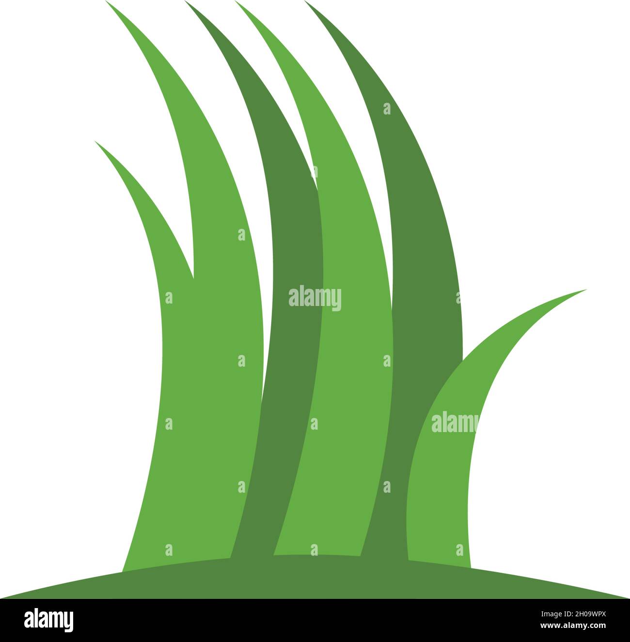 Grass ilustration logo vector design Stock Vector Image & Art - Alamy