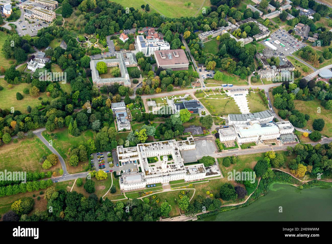 Aerial image of Highfields Park and the University Park Campus ...