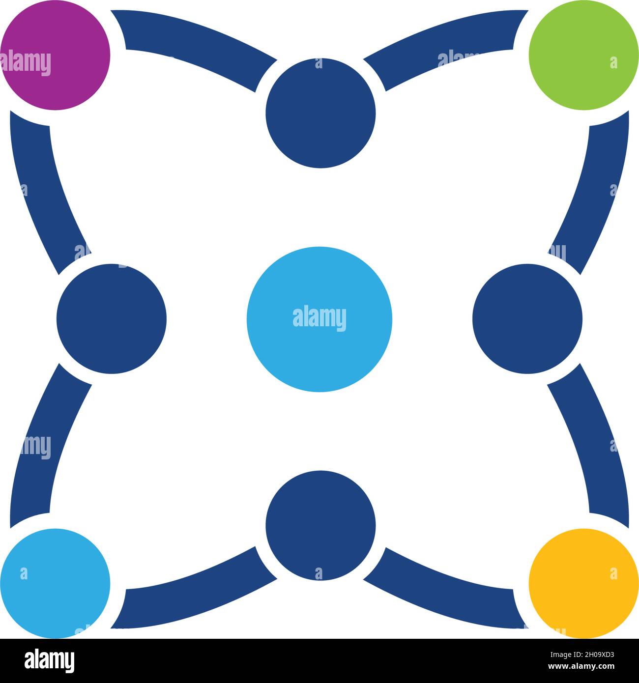 Structure atom logo vector icon template Stock Vector Image & Art - Alamy