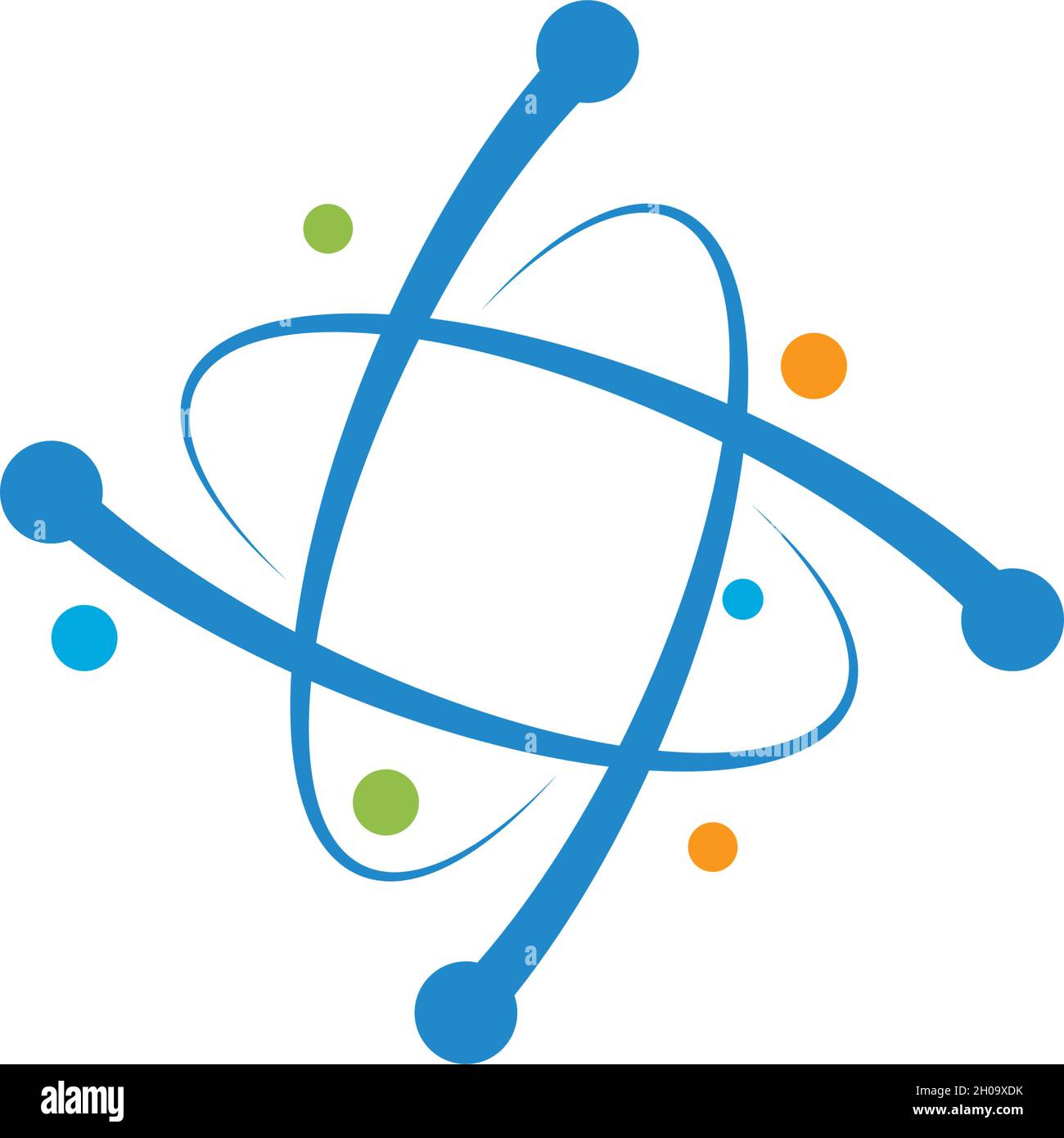 Structure atom logo vector icon template Stock Vector Image & Art - Alamy