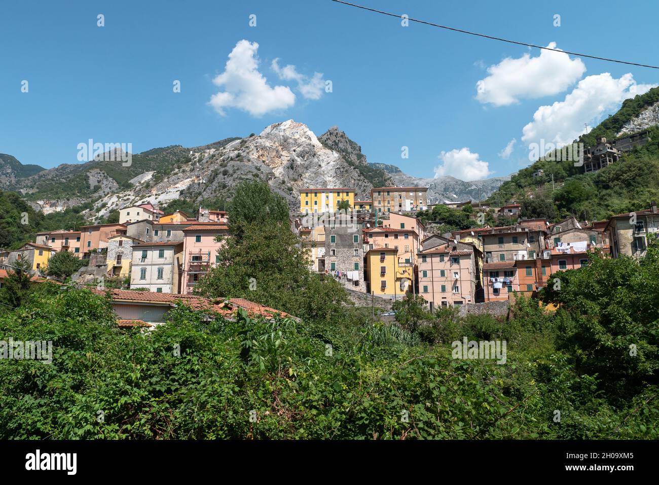 Fraction of Torano in Carrara, a Country nestled in the environment of ...