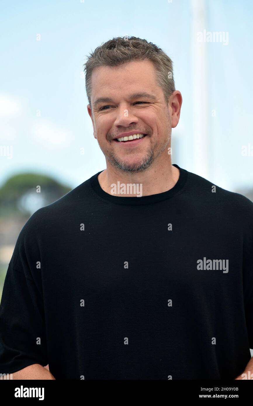 74th edition of the Cannes Film Festival: actor Matt Damon posing ...