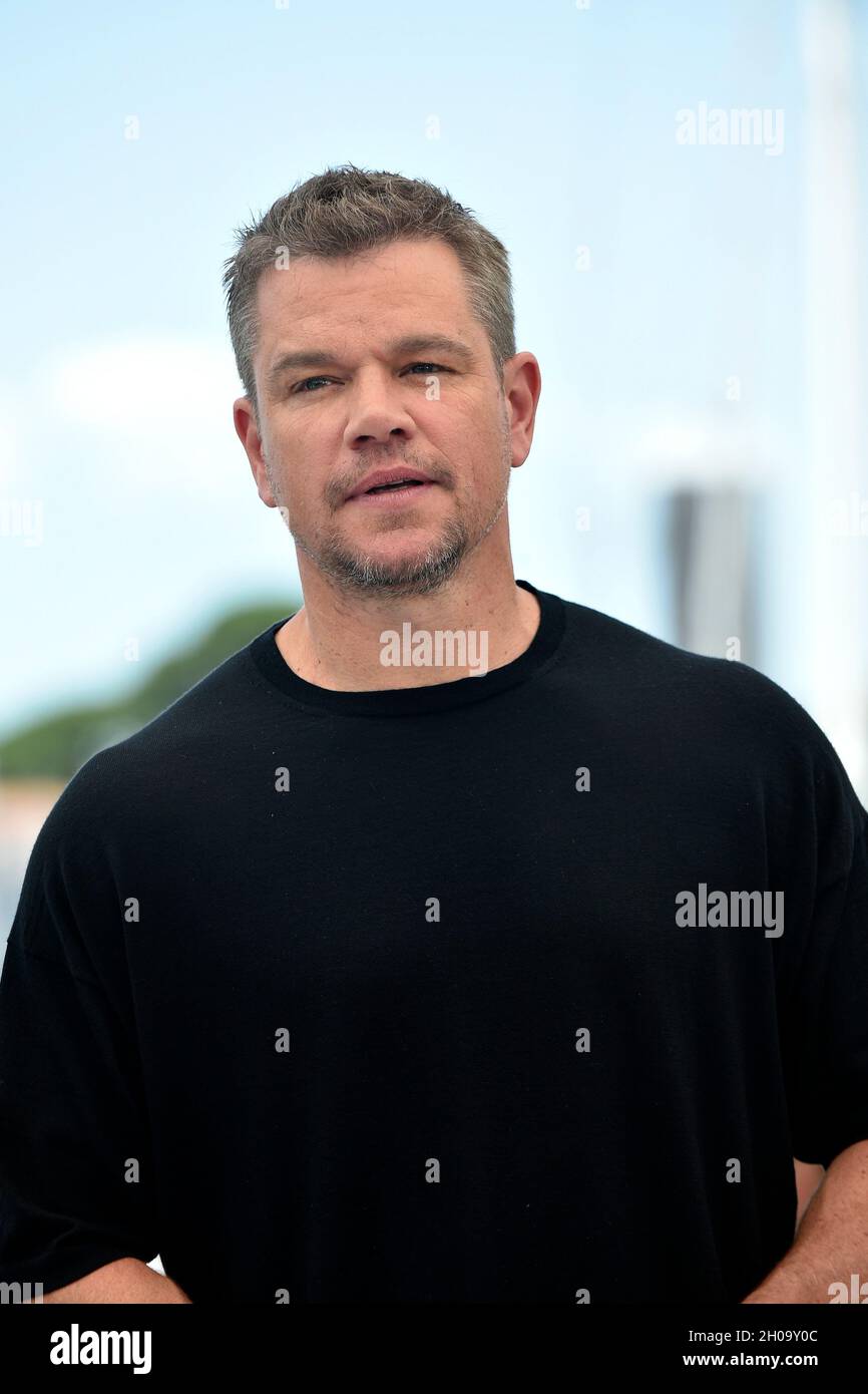 74th edition of the Cannes Film Festival: actor Matt Damon posing ...