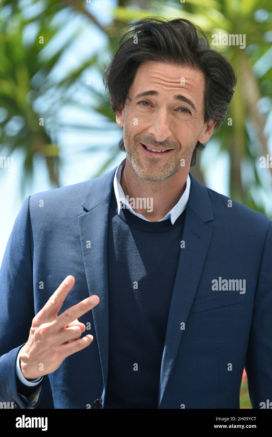 74th edition of the Cannes Film Festival: actor Adrien Brody posing ...