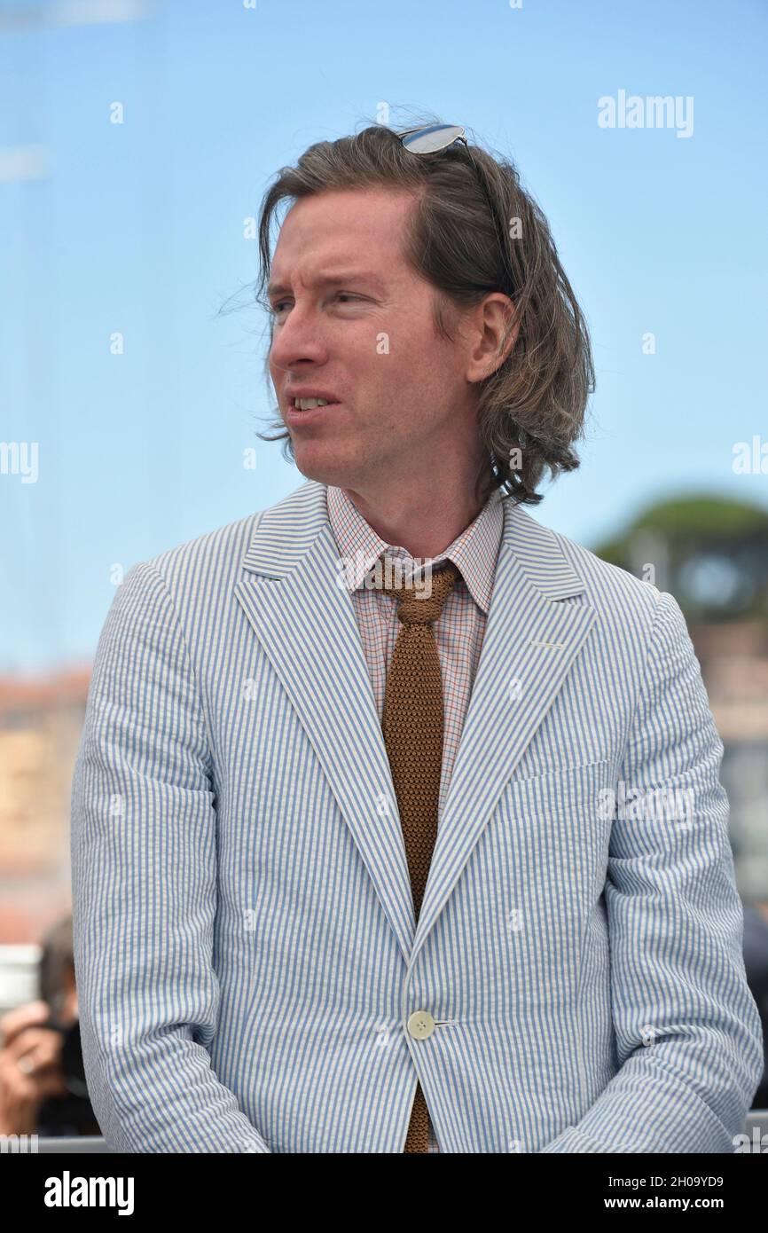 74th edition of the Cannes Film Festival: director Wes Anderson posing ...