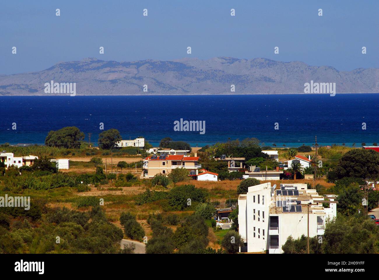 Greece Rhodes island Theologos village Valley of Butterflies Stock ...
