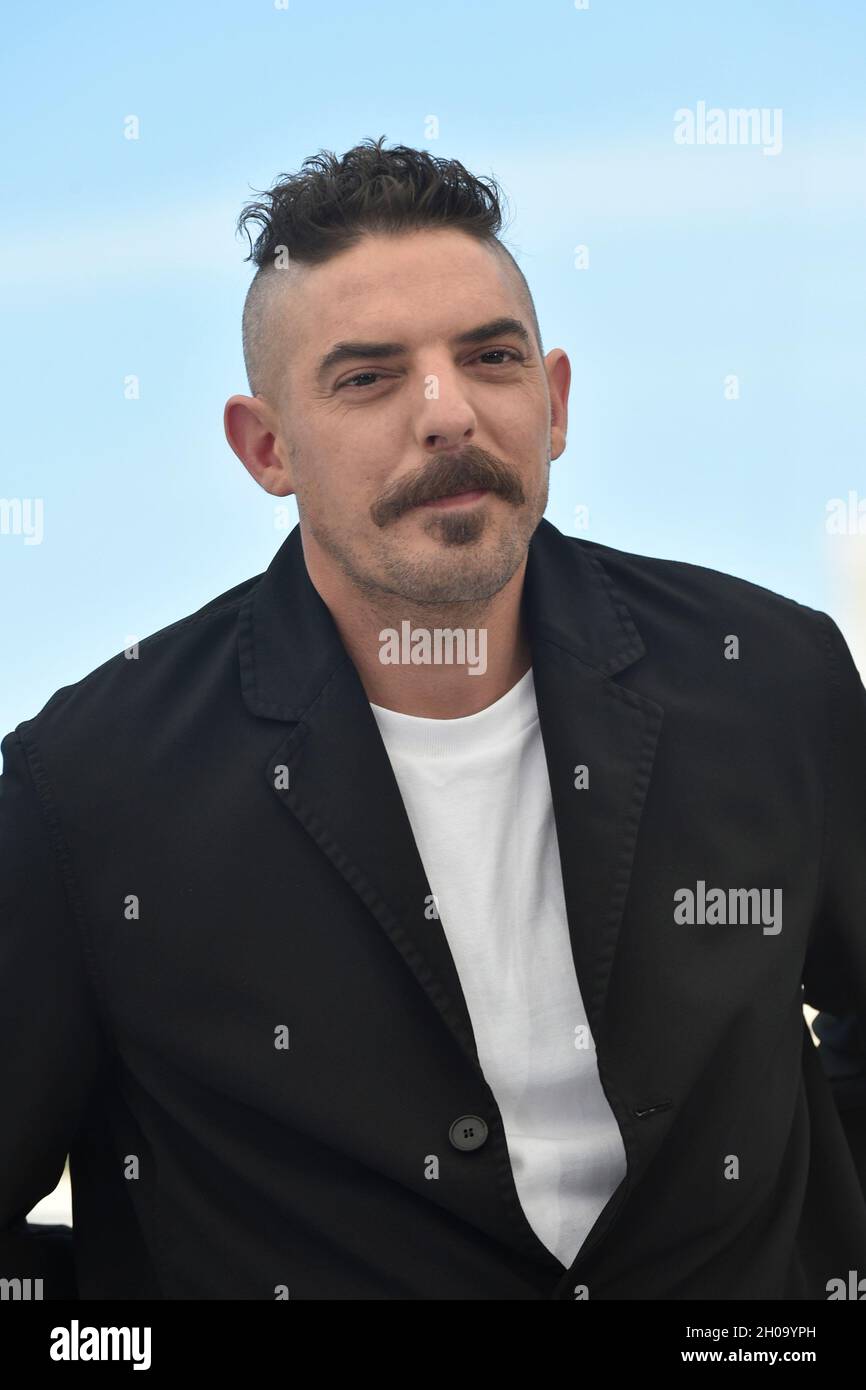 74th edition of the Cannes Film Festival: actor Damien Bonnard posing during a photocall for the ...