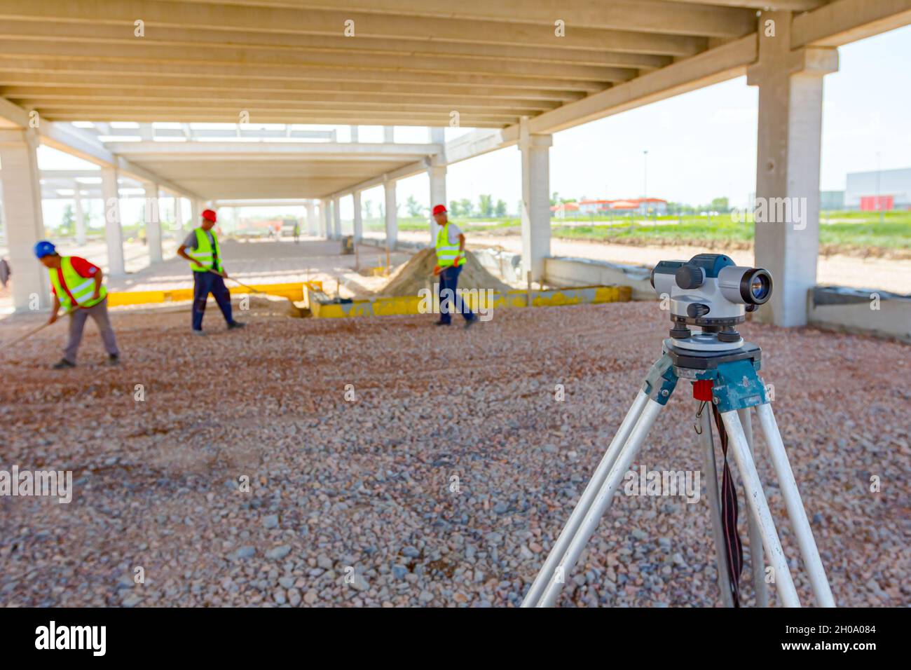 Surveyor instrument is for measuring level on construction site ...