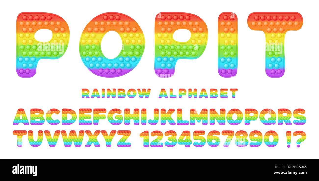 Popit alphabet hi-res stock photography and images - Alamy