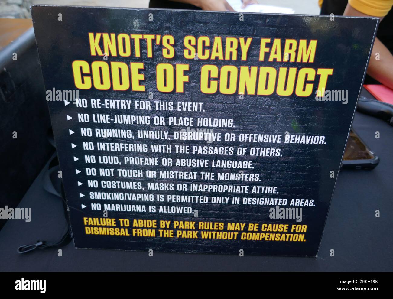 Buena Park, California, USA 10th October 2021 Knott's Scary Farm ...