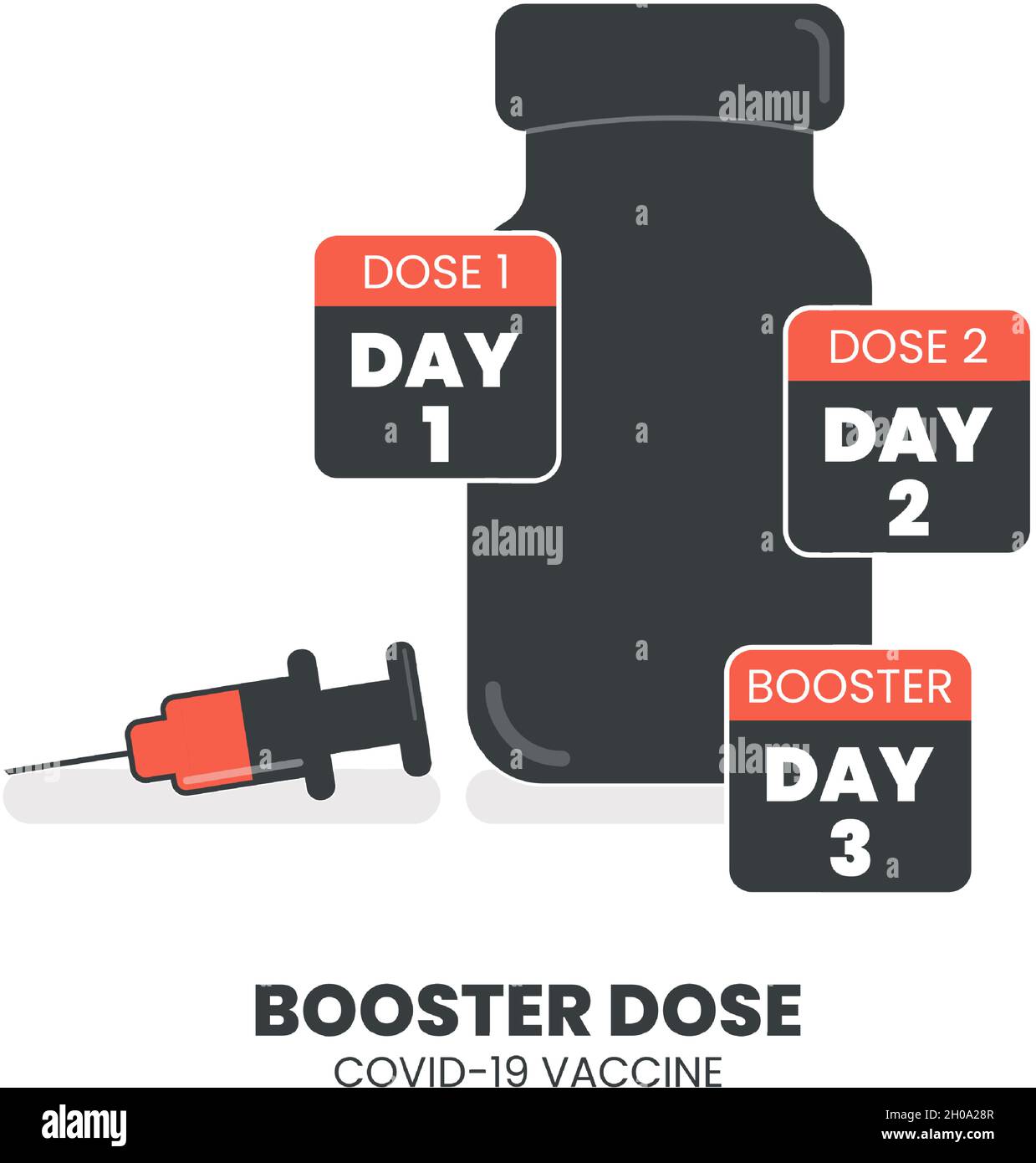 Booster injection to increase immunity or COVID-19 vaccine booster dose ...