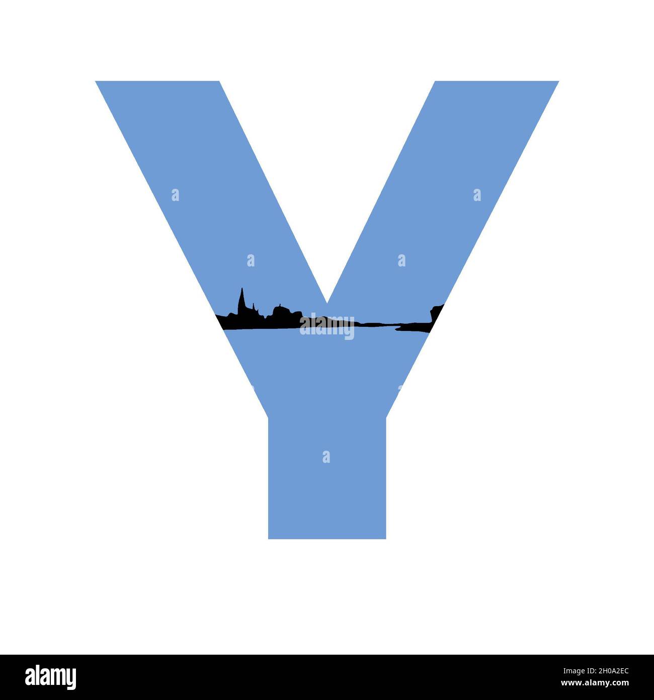 Blue y letter hi-res stock photography and images - Alamy