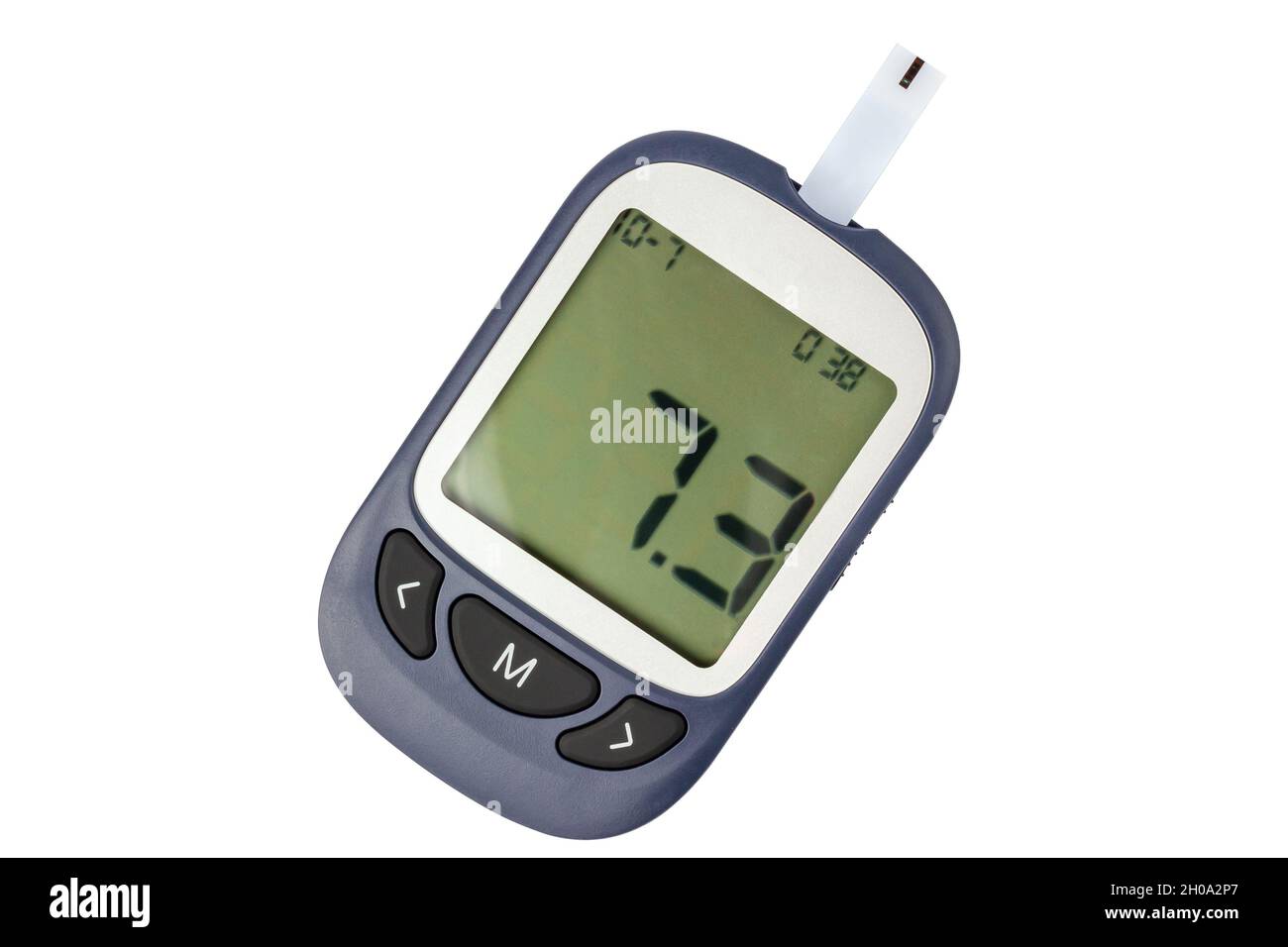 Glucometer on a white background. Medical device. A device for ...