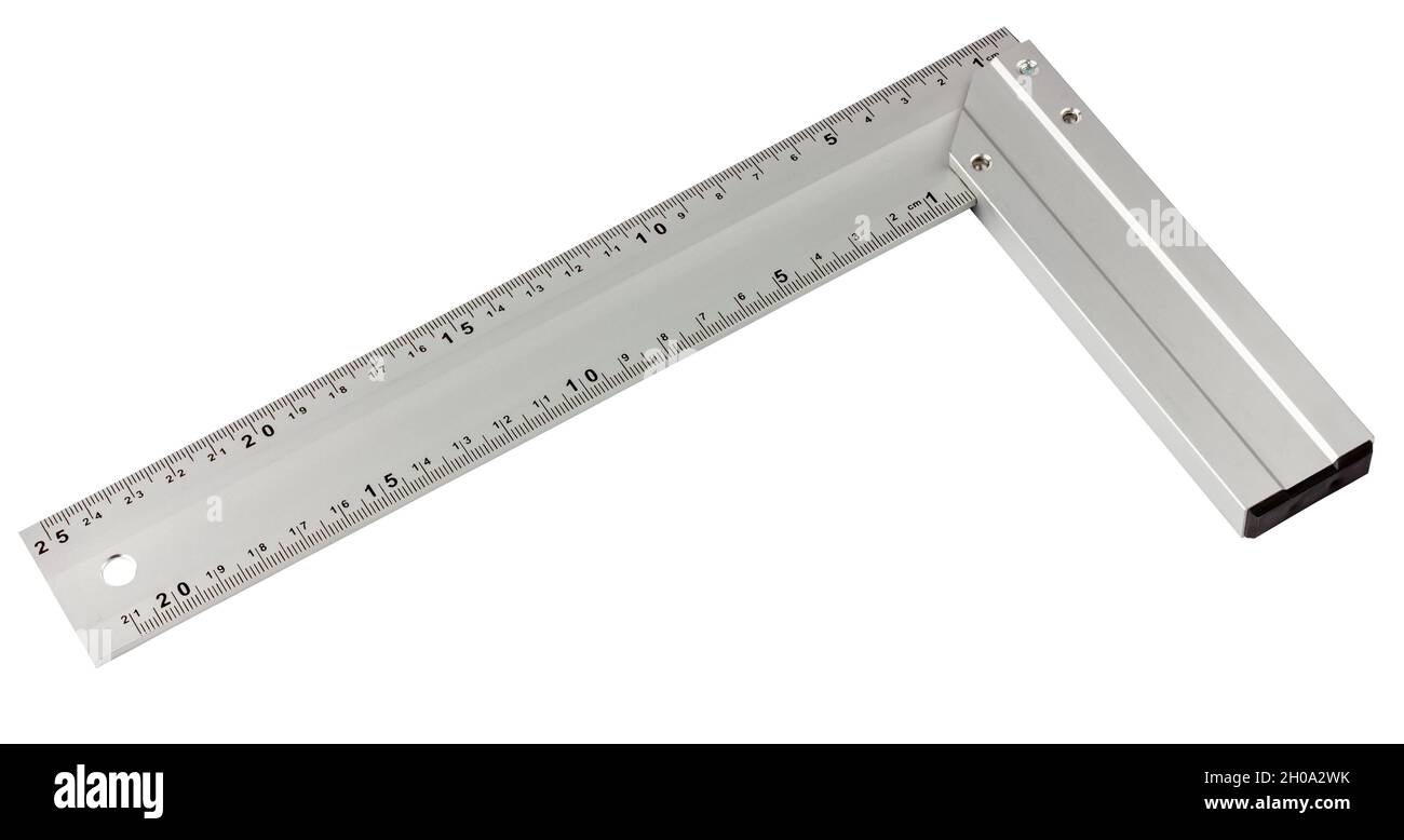 Measuring square on a white background. Construction square. Isolate on ...