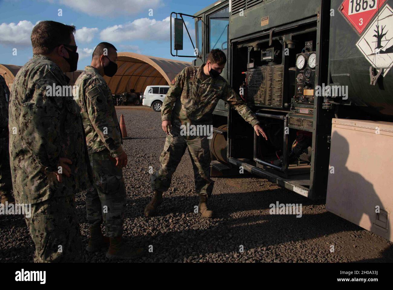 U.S. Air Force Senior Airman Brandon King, fuels technician, 776th ...