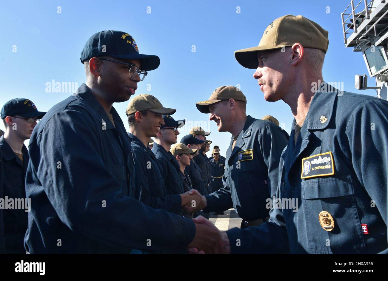 210101-N-IE405-1049 GULF OF OMAN (Jan. 1, 2021) Capt. Kevin Hoffman ...