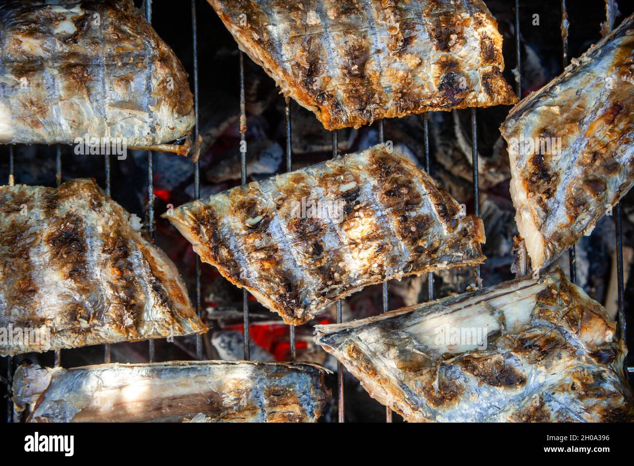 Cooking fresh grilled swordfish hi-res stock photography and images - Alamy