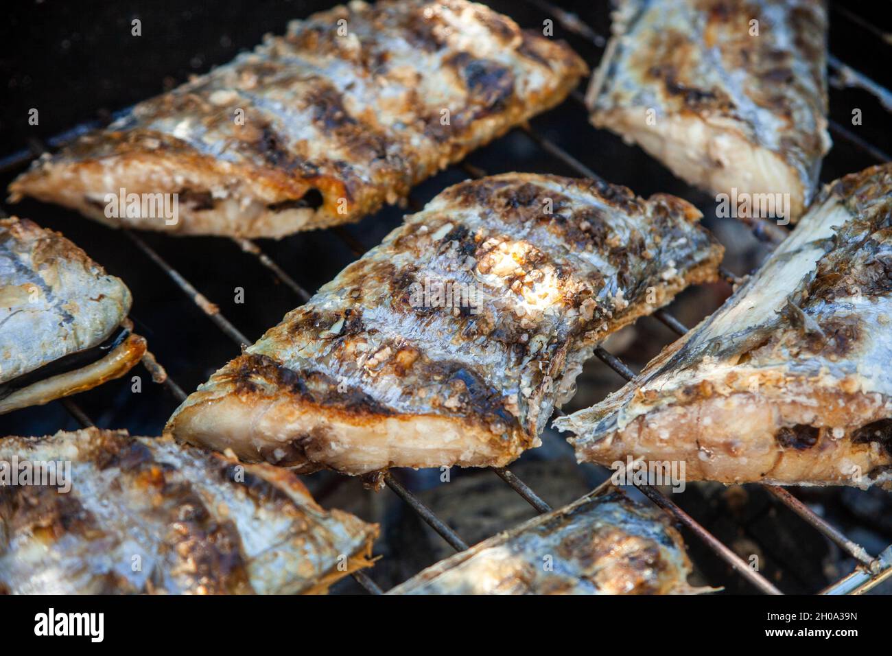 Cooking fresh grilled swordfish hi-res stock photography and images - Alamy