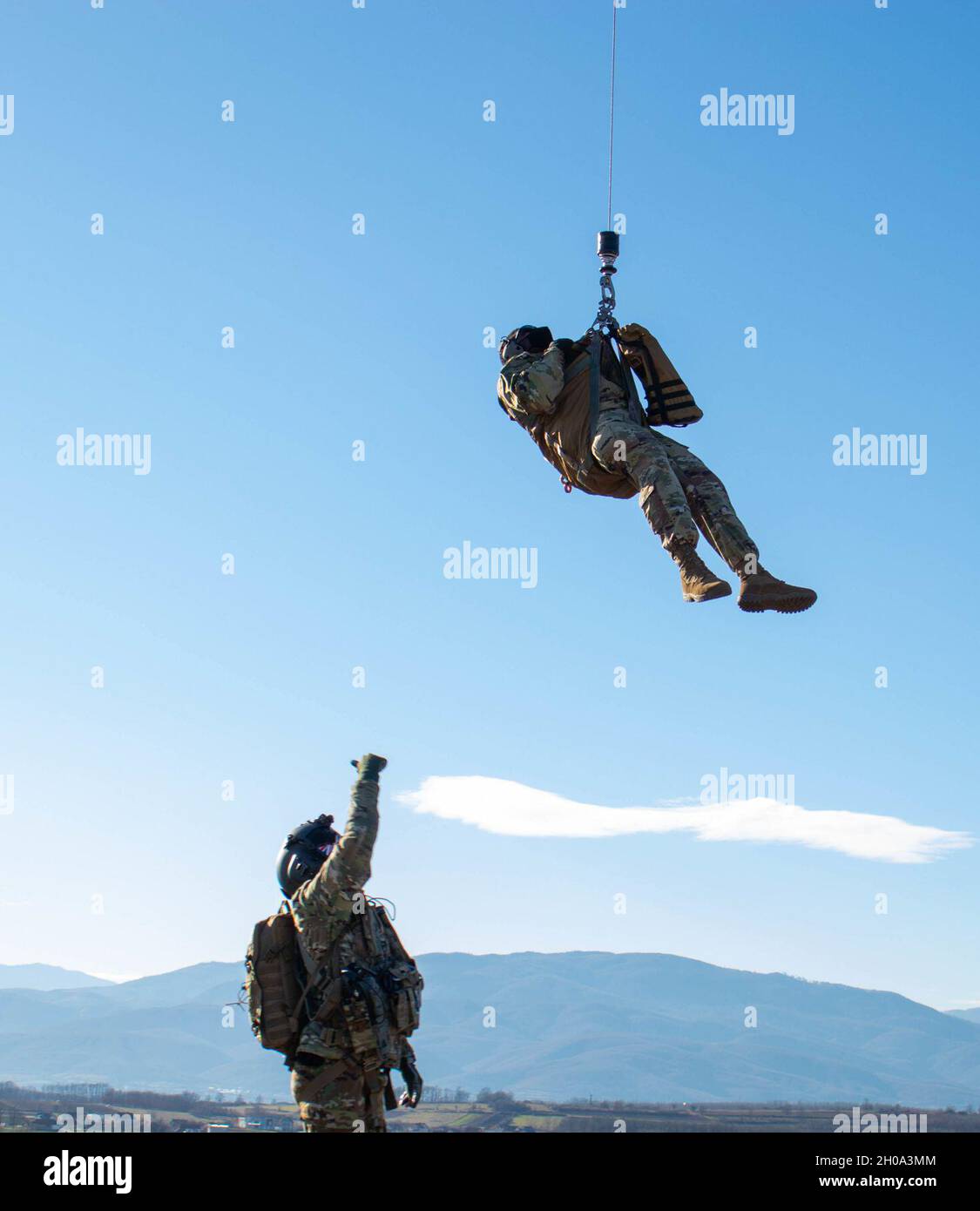 Sgt. Abraham Boxx, a critical care flight paramedic with the 1st ...