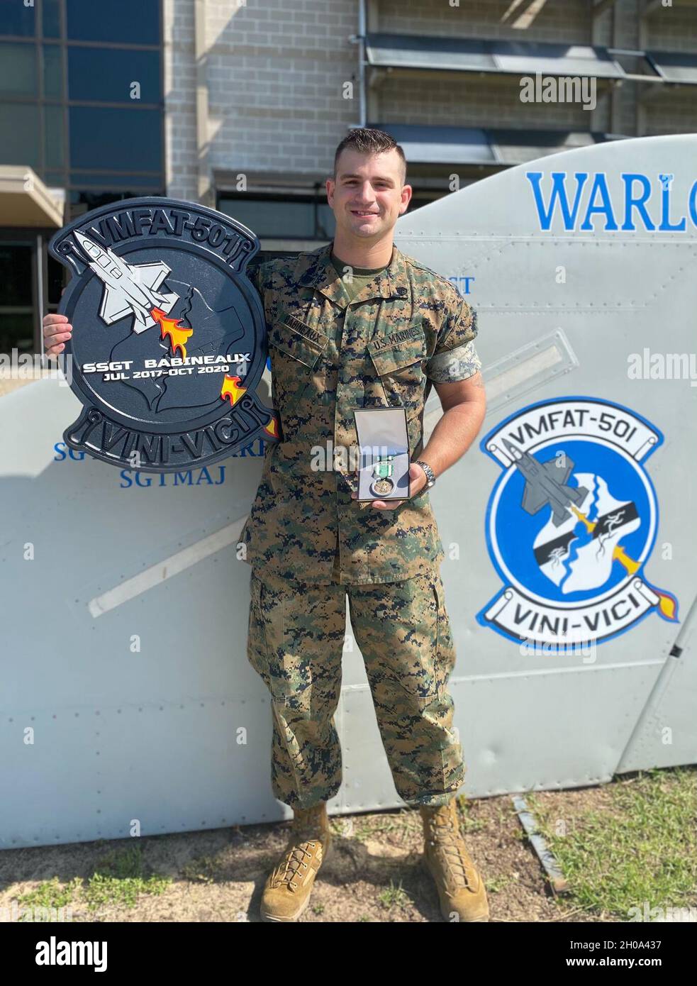 Staff Sgt. Andre Babineaux, a Marine with Marine Fighter Attack ...