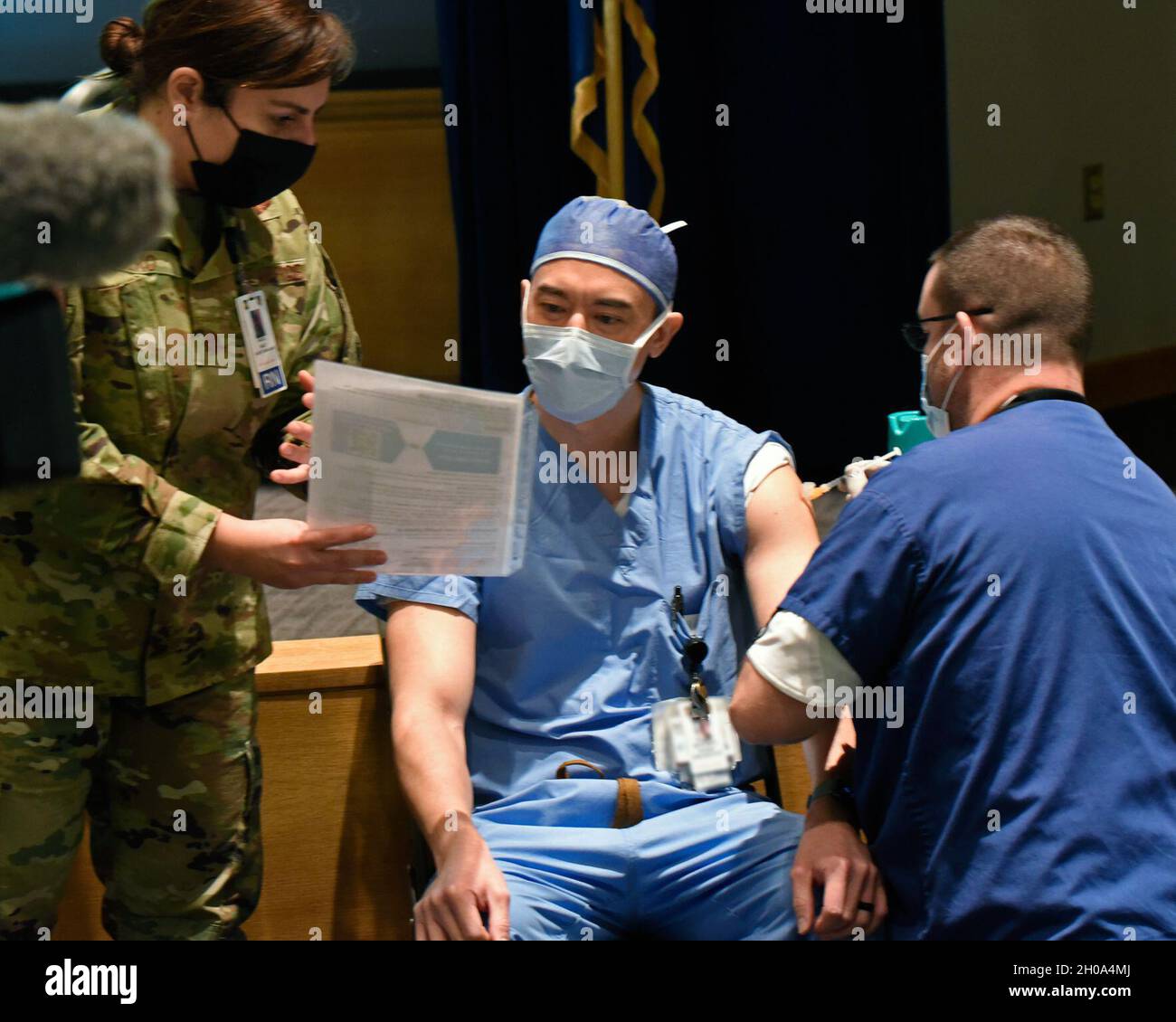Air Force Maj. Richard Brocksmith, an 88th Medical Group nurse ...