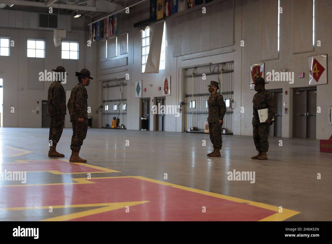 Drill instructors are meritoriously promoted at the All-Weather ...