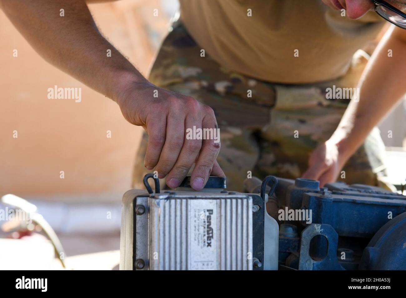 U.S. Air Force Senior Airman Ryan Davis, 724th Expeditionary Air Base ...
