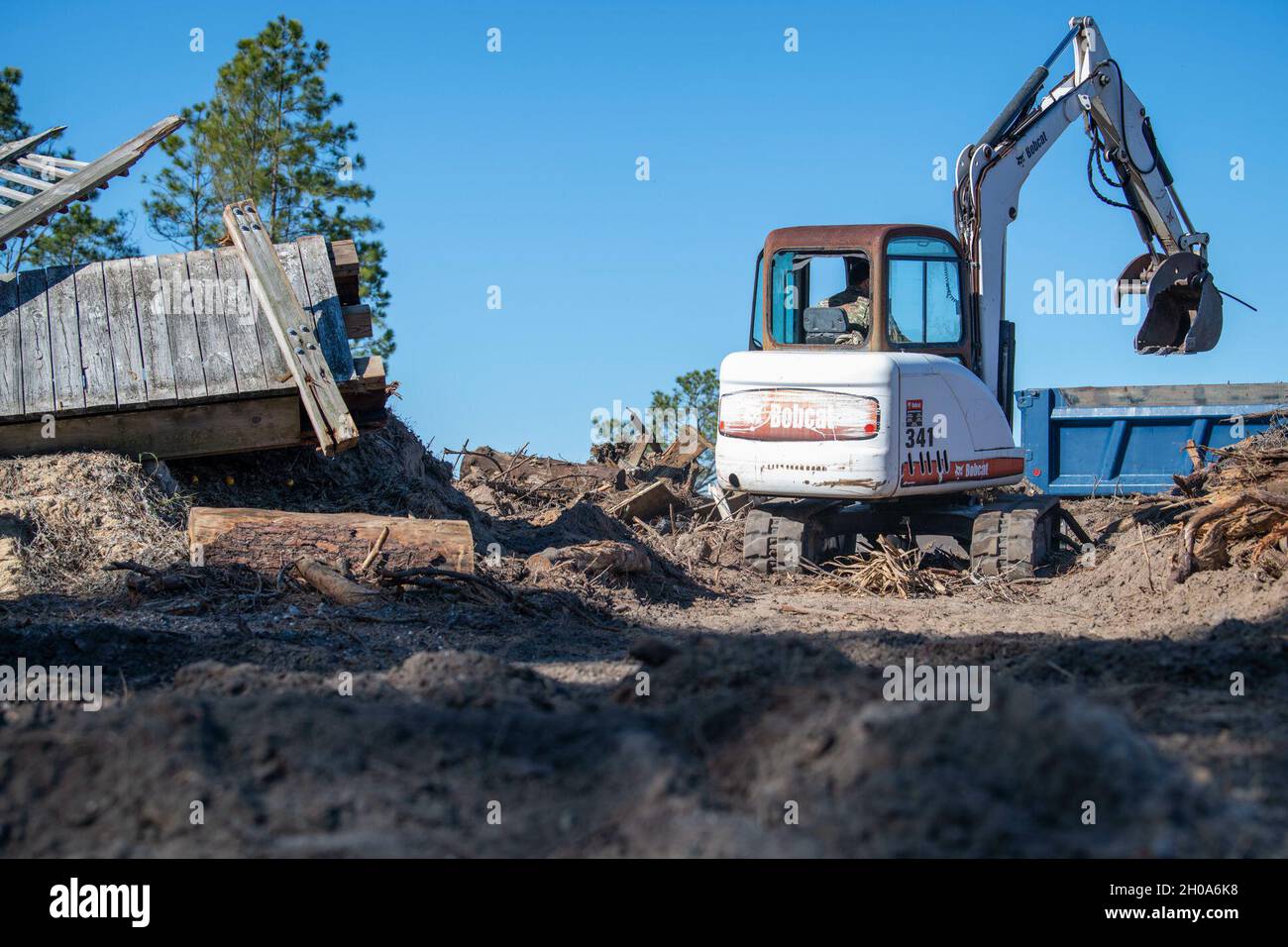 U.S. Air Force Airman 1st Class Joseph Parmer, a pavement and ...