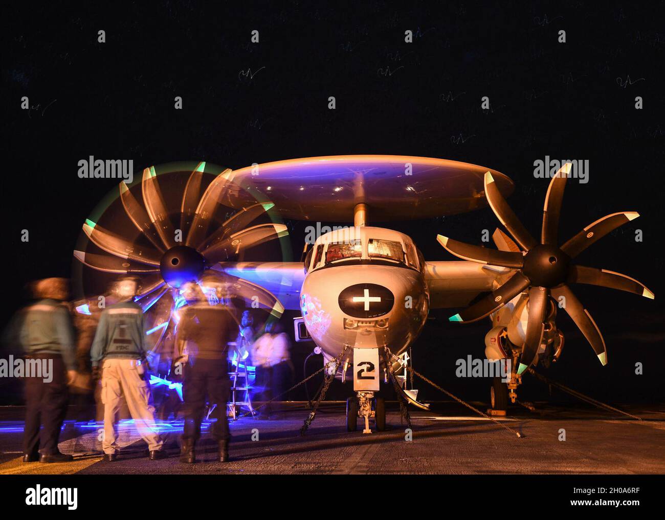 210105-N-SH180-1047 PACIFIC OCEAN (Jan. 5, 2021) – U.S. Sailors inspect ...