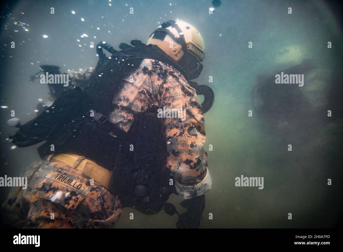 U.S. Navy Hospital Corpsman 1st Class Simon Trujillo, a special ...