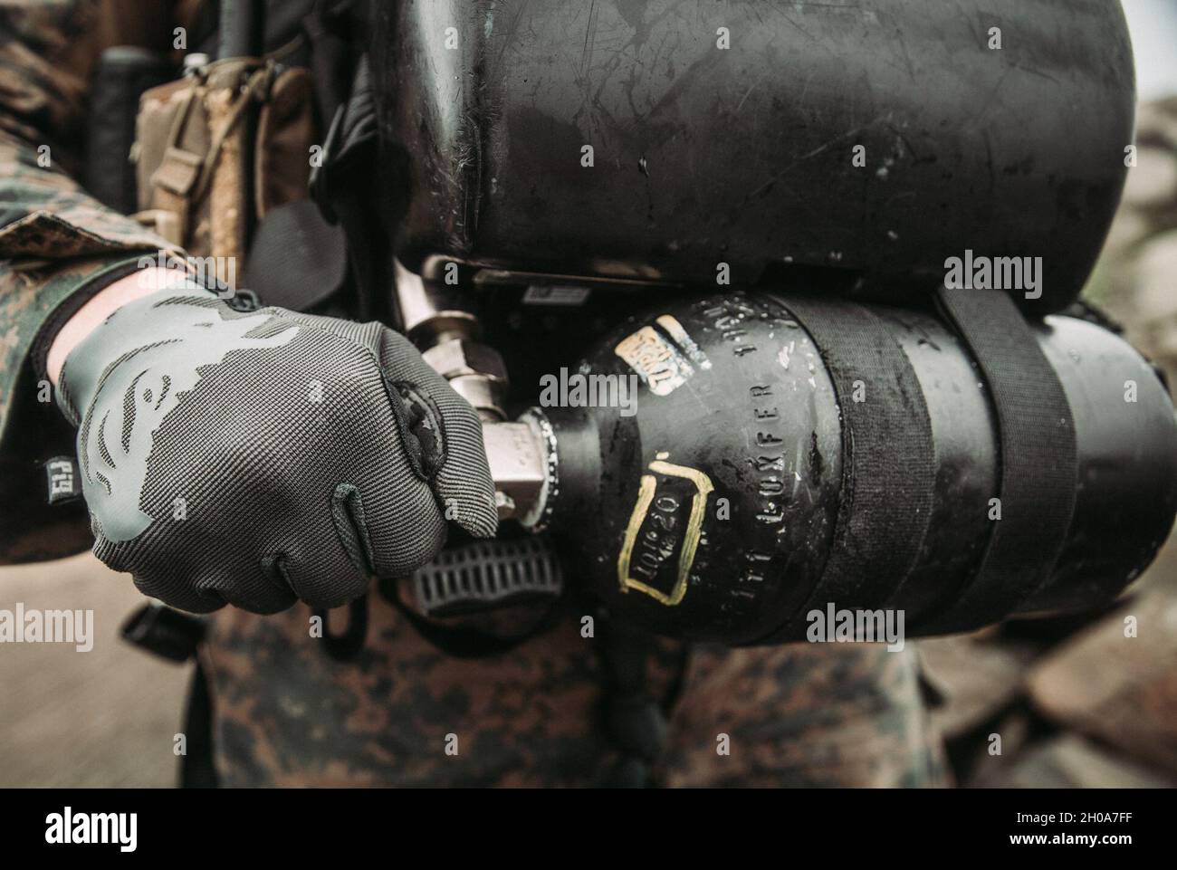 U.S. Navy Hospital Corpsman 1st Class Simon Trujillo, a special ...