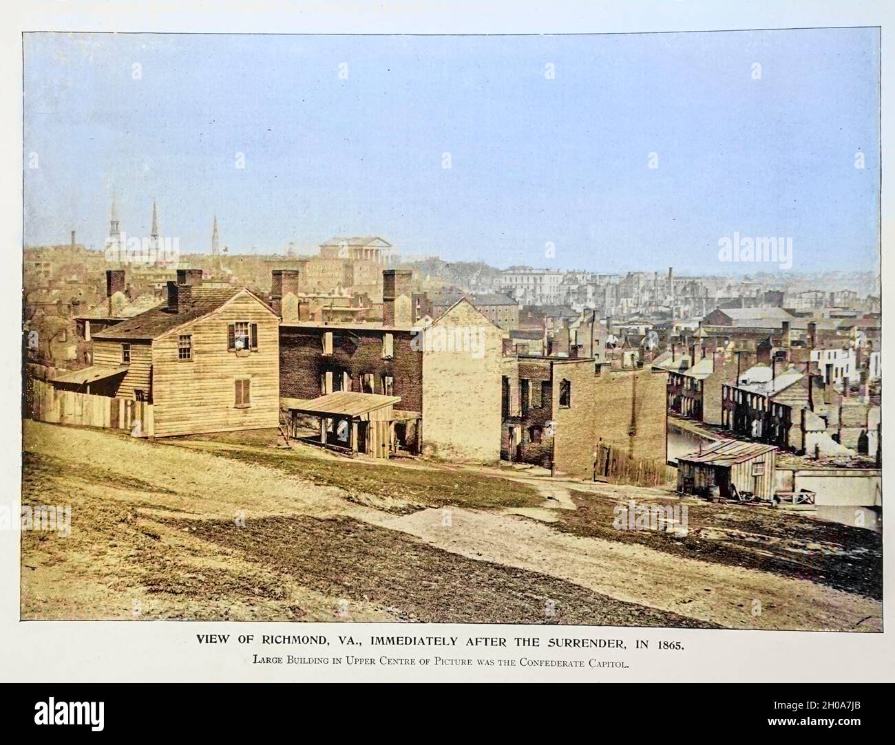 VIEW OF RICHMOND, VA., IMMEDIATELY AFTER THE SURRENDER, IN 1865 ...